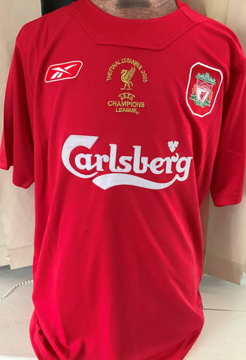 Steven Gerrard Signed Liverpool Istanbul 2005 Champions League Final ...