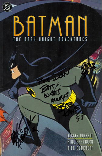 Comic Artist, Bob Kane, Mike Parobeck And More Multi Signed Batman ...