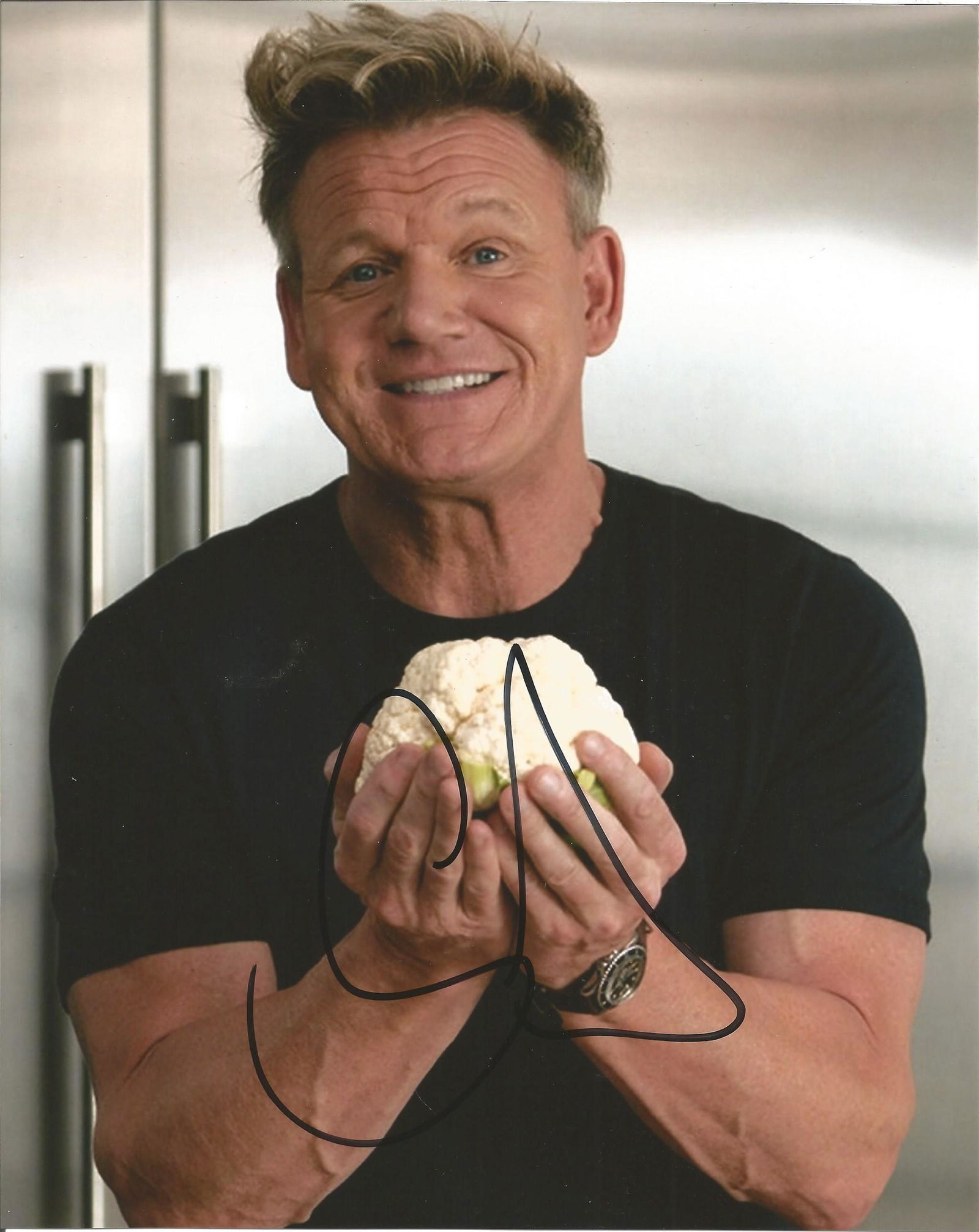 Chef Gordon Ramsay signed 10x8 colour photo. Gordon James Ramsay OBE is ...