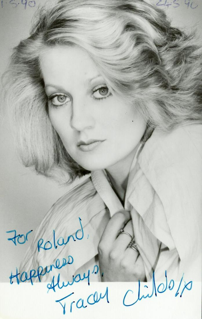 Tracey Childs Signed 6x4 Black And White Photo. Dedicated. English ...