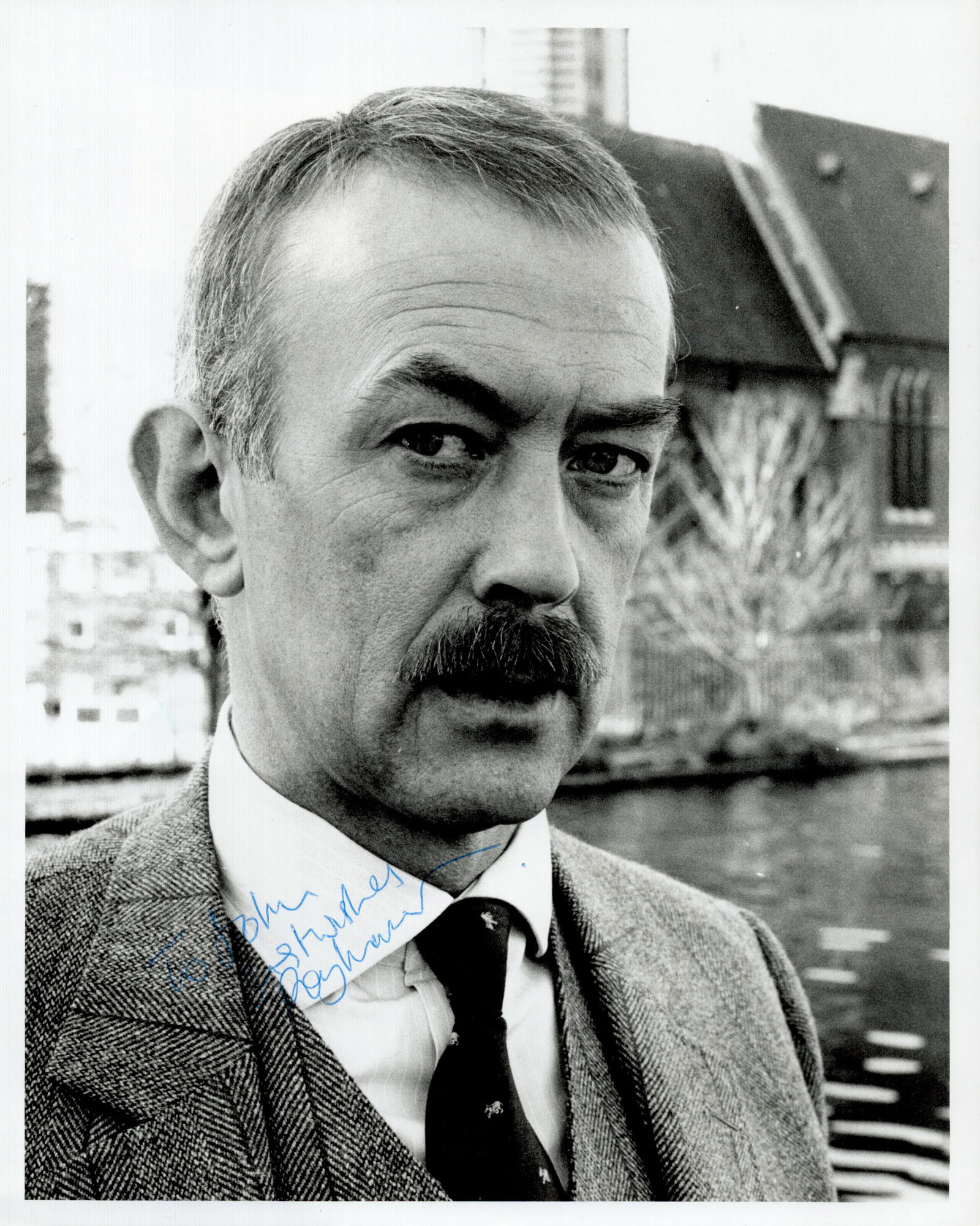 Roy Marsden signed 10x8 black and white photo. English actor who ...