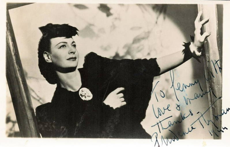 Prudence Hyman (The Gorgon) Signed 5x3 Vintage Black and White Photo ...