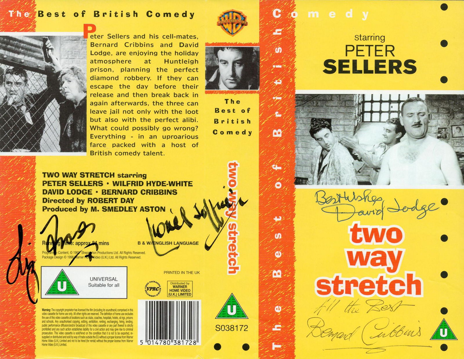 Bernard Cribbins, David Lodge, Lionel Jeffries and Liz Fraser Signed ...