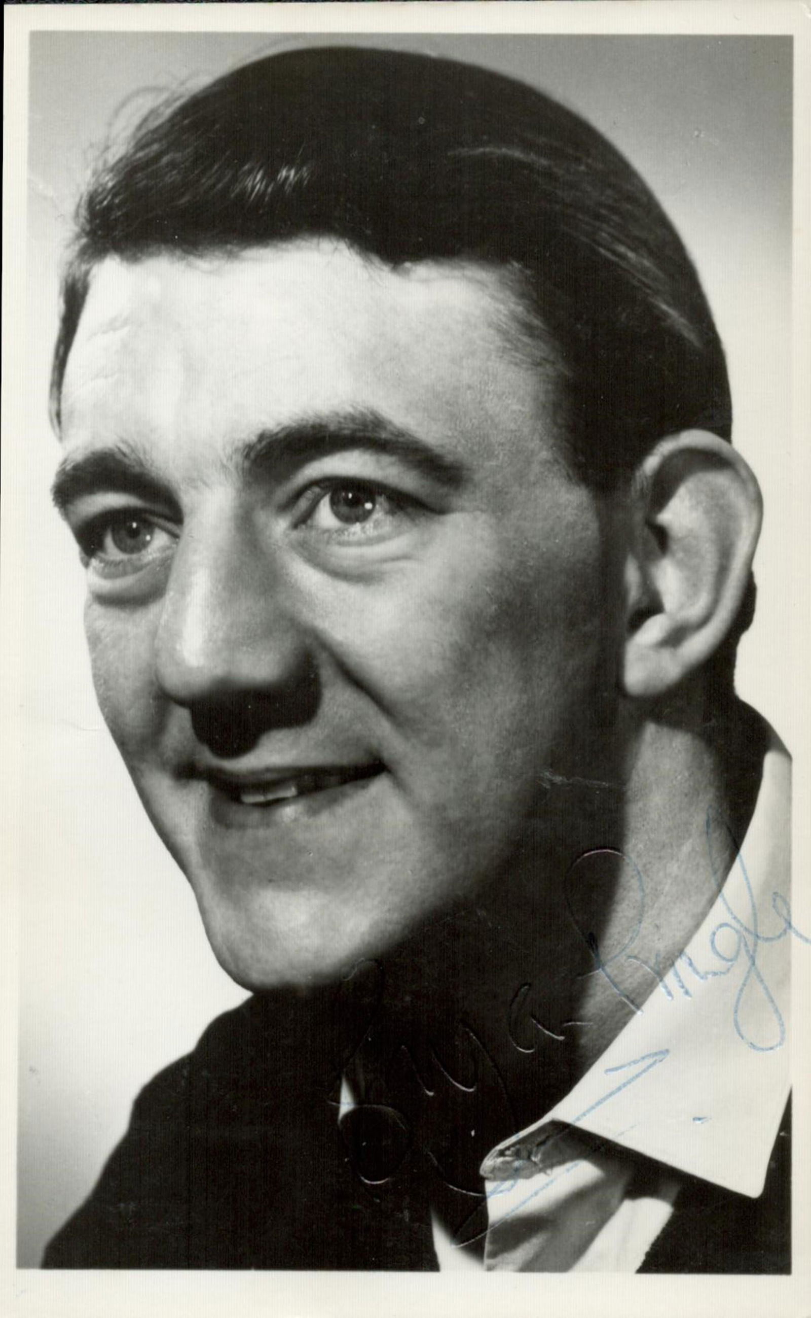 English Actor Bryan Pringle Signed 5x3 Approx Black and White Photo ...