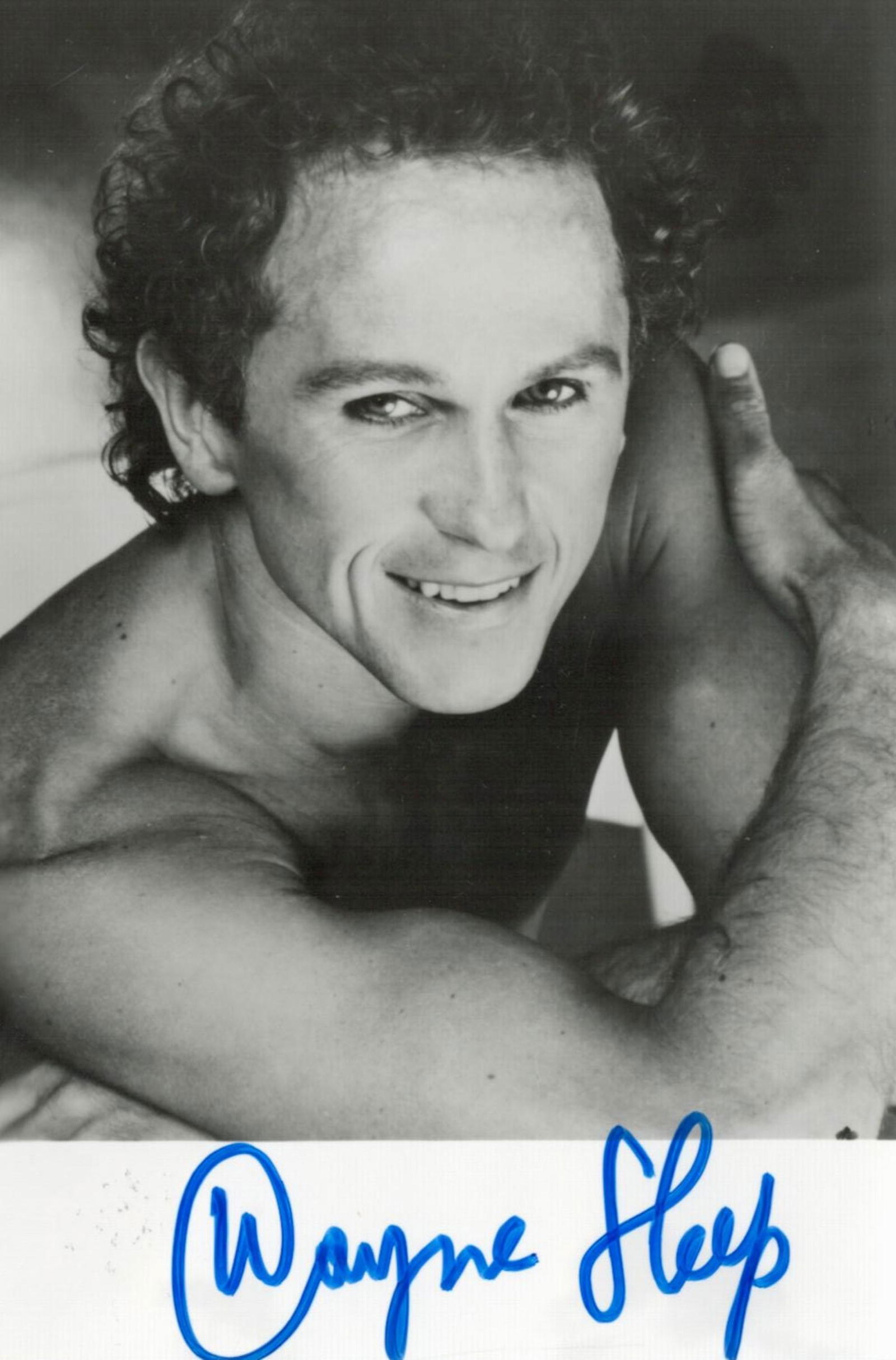 Wayne Sleep signed 6x4 black and white photo. Sleep OBE, born 17 July ...