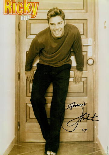 Music Ricky Martin Signed 12x8 Colourised Photo. Puerto Rican Singer ...