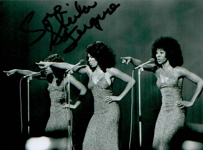 TV Film Sheila Ferguson signed 6x4 Three Degrees vintage black and ...