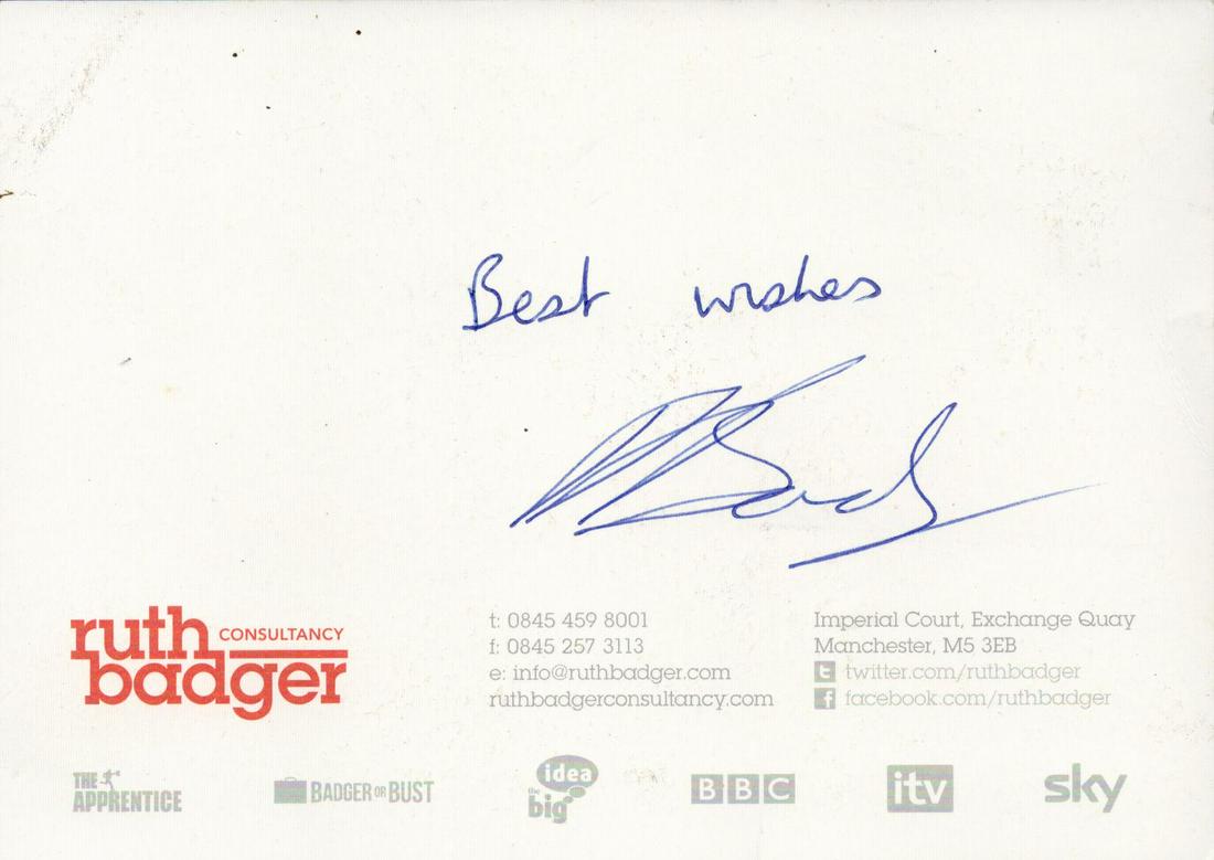 TV Film Ruth Badger signed 6x4 promo colour photo. Ruth Badger (born ...
