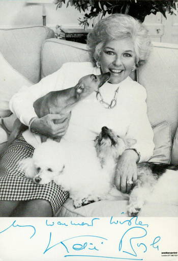 TV Film Katie Boyle signed 6x4 black and white photo. Caterina Irene ...