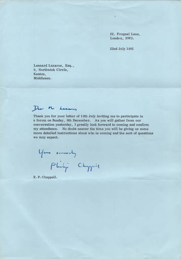 Music Collection of 4 Fantastic TLS from John Pardoe Dated 20th July ...