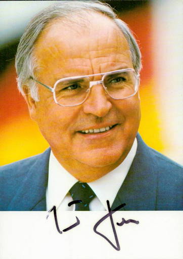 Helmut Kohl Signed 6x4 Colour Photo And Tls Dated January 1987. Helmut ...