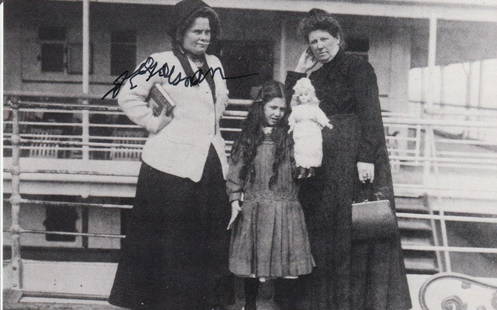 10 Signed Titanic Survivors Postcard