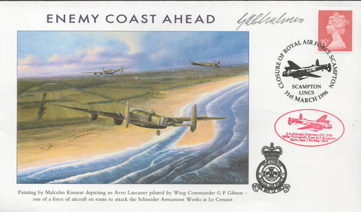 Ww2 Dambuster Raid Veteran W/o George Chalmers Dfc Dfm Signed 1987 ...