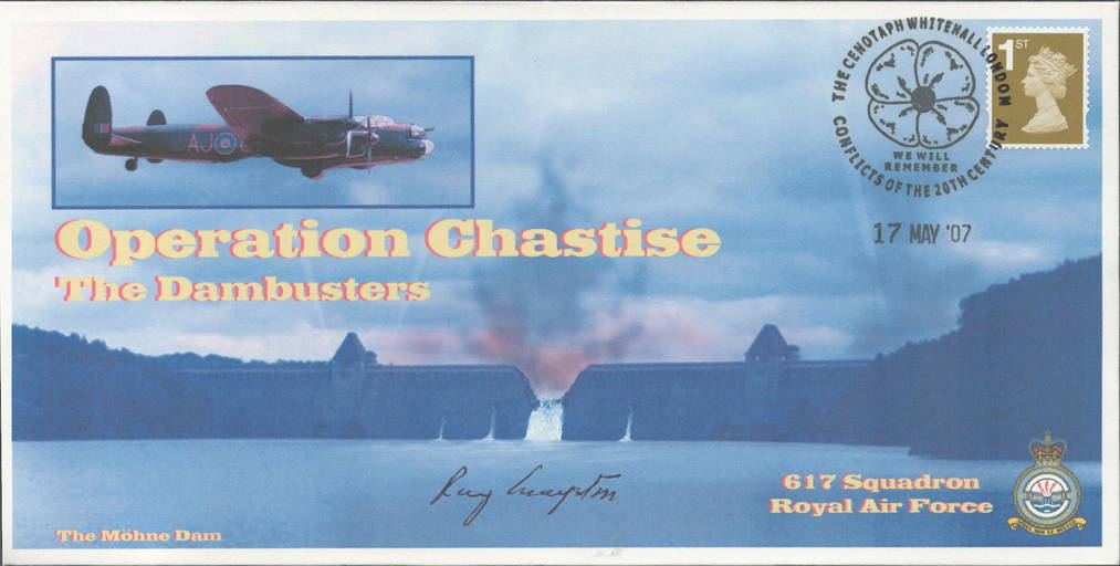 Ww2 F/o Ray Grayston Signed Operation Chastise Fdc 4 Of 25 Certified ...