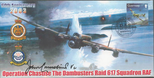 Ww2 Raf John Cruickshank Vc Signed Operation Chastise The Dambusters ...