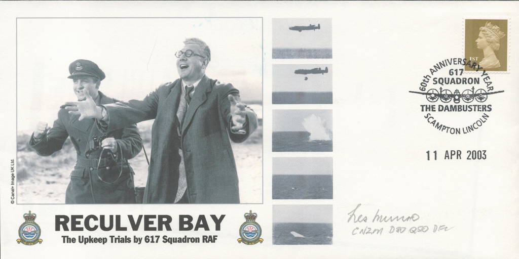 WW2 Dambuster Raid veteran Les Munro DSO DFC signed 2003 Barnes Wallis ...