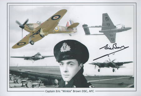 Capt Eric Winkle Brown Dsc Afc Signed 1991 Navy Cover