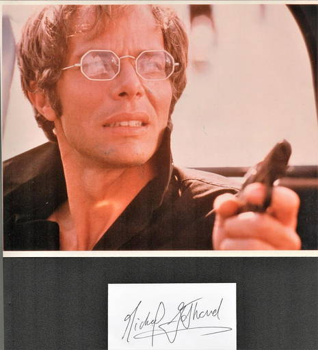 Actor, Michael Gothard Signature Piece Featuring Signed Card And A 10x8 ...