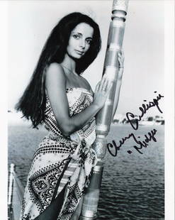 Bond Girl, Denise Perrier Signed 10x8 Black And White Photograph ...