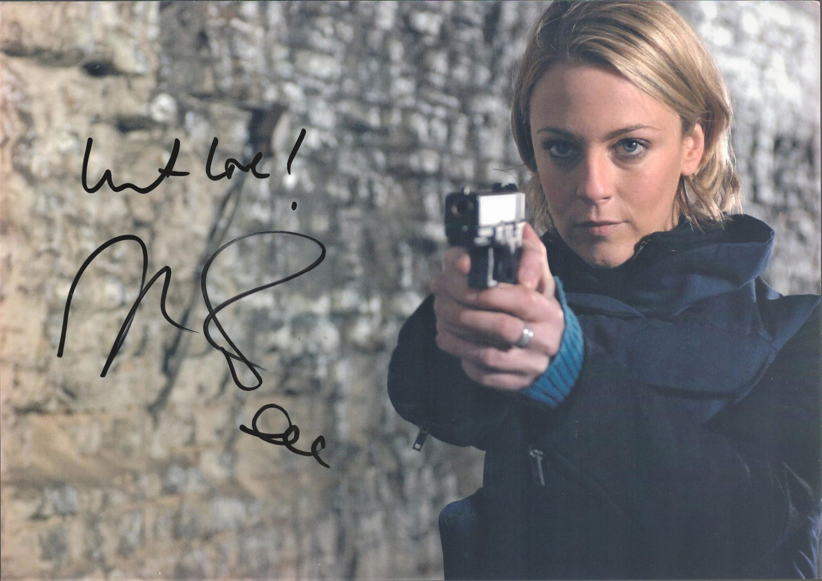 Spooks Actor, Miranda Raison signed 12x8 colour photograph pictured ...