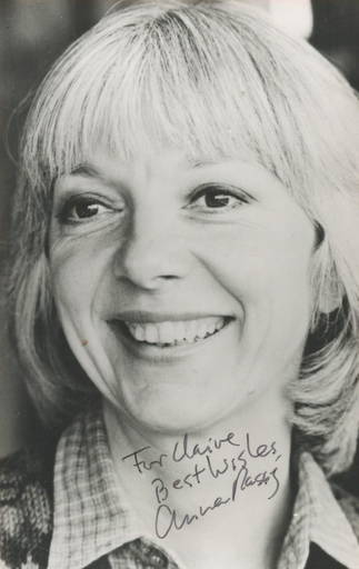 Actor, Anna Massey signed 6x4 black and white photograph dedicated to ...