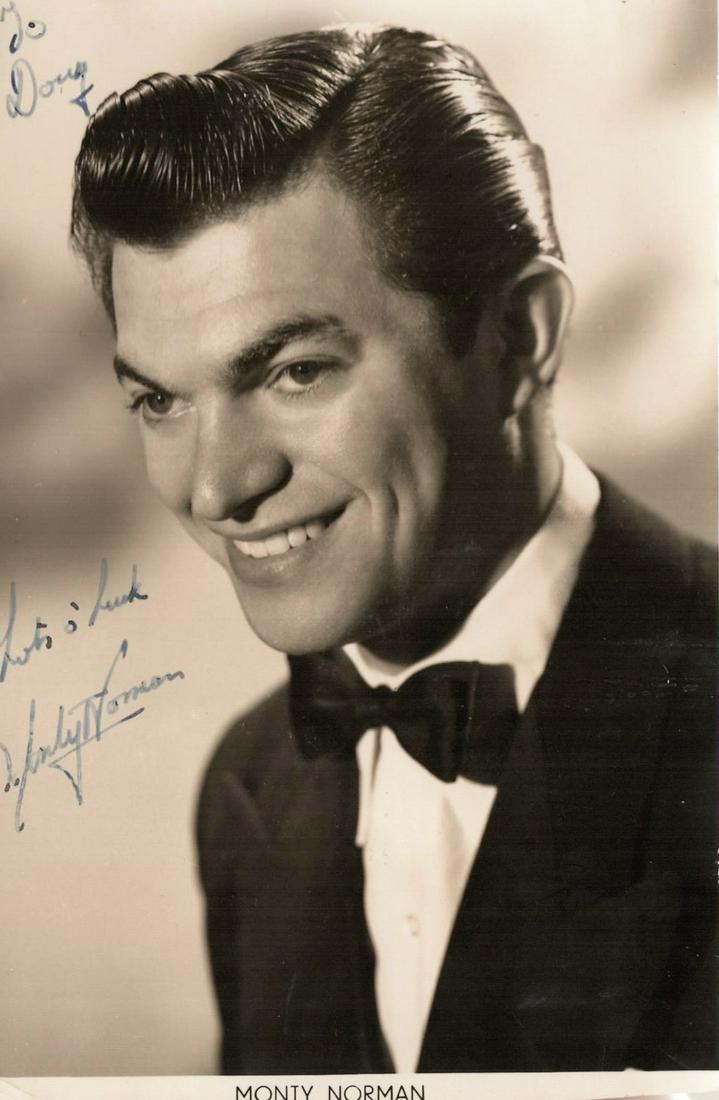 Monty Norman Signed 6x4 Black And White Photo. Norman Is An English ...