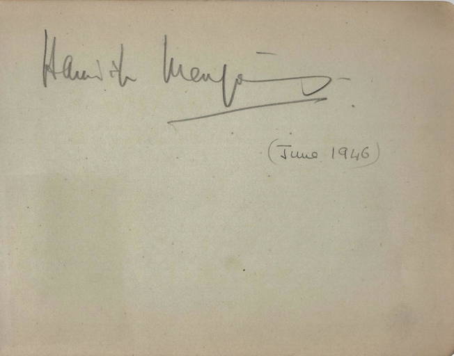 Hamish Menzies signed 6x4 album page. Menzies was an actor, known for ...