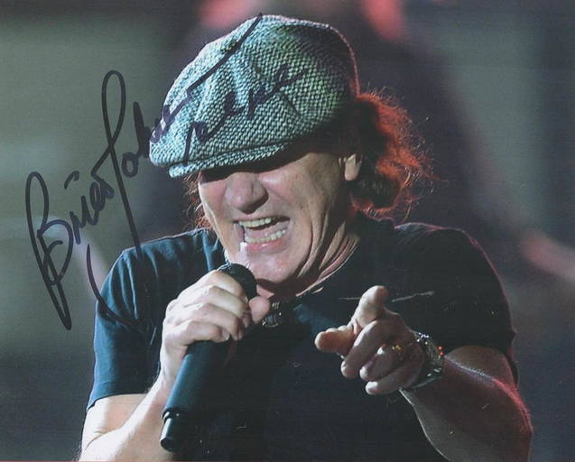 Brian Johnson Signed Acdc 10x8 Colour Photo. Brian Francis Johnson ...