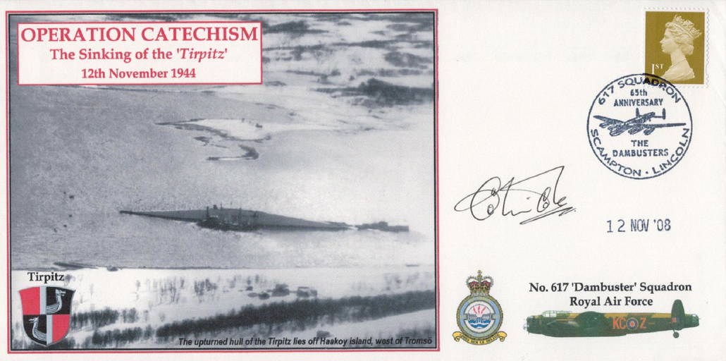 RAF WW2 Johnny W C Squier signed '70th Anniversary of the Battle of ...