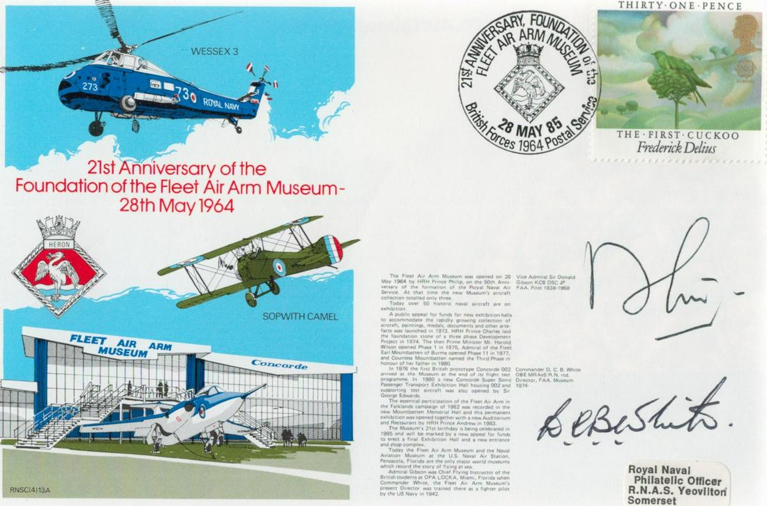 Raf Ww2 Sir Donald Gibson And D C B White Signed '21st Anniversary Of ...