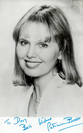 English Actress Patricia Brake Signed 5. 5 X 3. 5 Inch Black And White ...