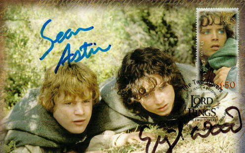 Elijah Wood And Sean Astin, Actors. A Lord Of The Rings: The Two Towers ...