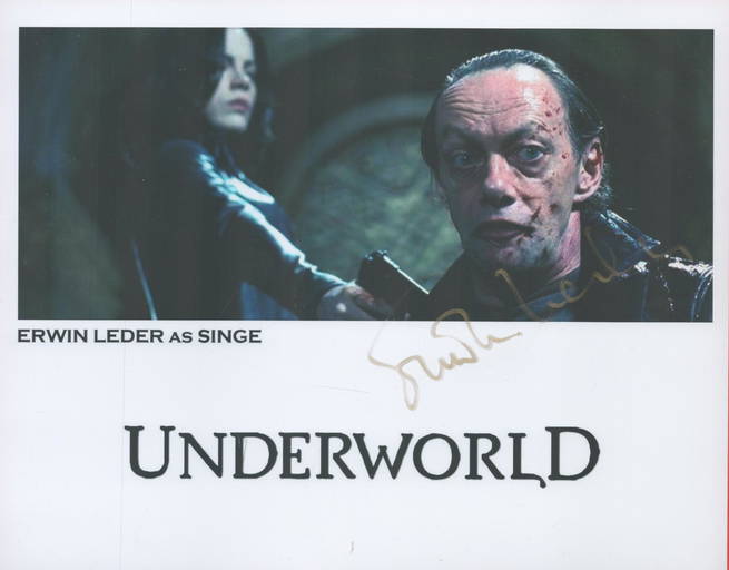 Erwin Leder signed 10x8 colour photo from Underworld. Austrian actor ...