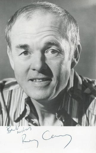 English playwright, actor, and director Ray Cooney OBE Signed 5x3 inch ...