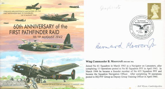 Ww2 Raf Wg Cdr John Freeborn Signed Battle Of Britain 60th Anniversary ...