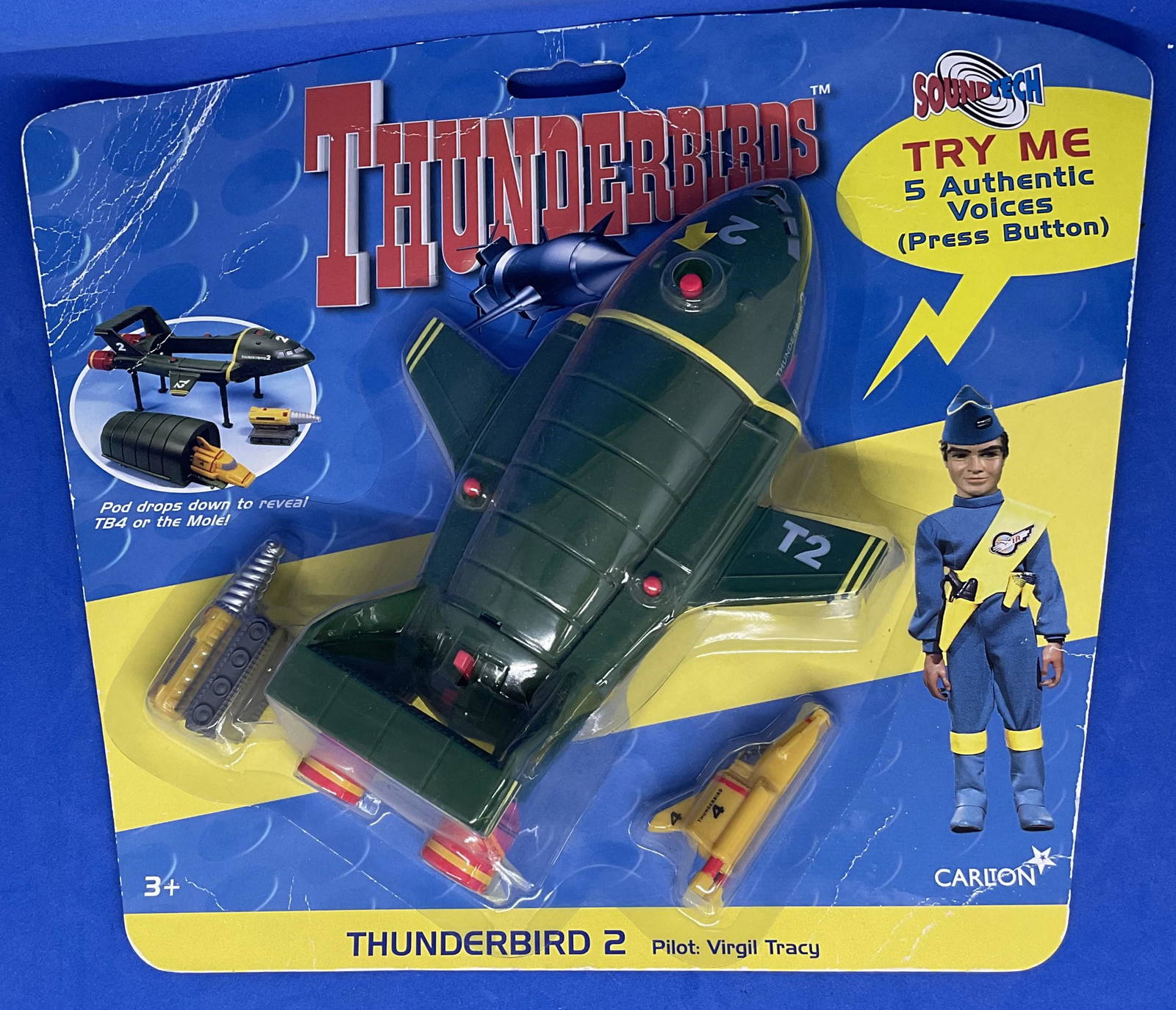 Thunderbird 2 - Pilot Virgil Tracy With Sound-tech Made By Carlton Still In Its Original ...
