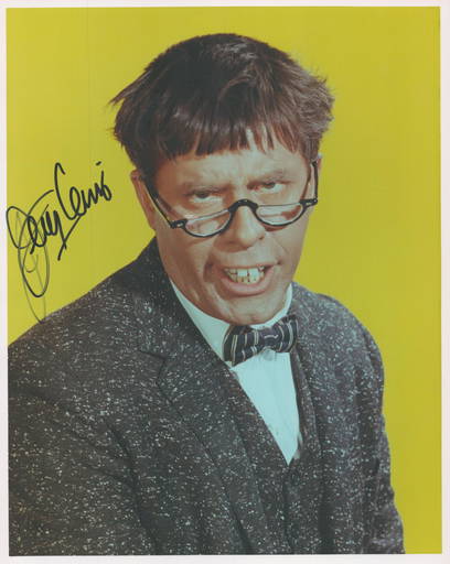 Jerry Lewis Signed 10x8 Colour Photo. Jerry Lewis (born Joseph Levitch ...