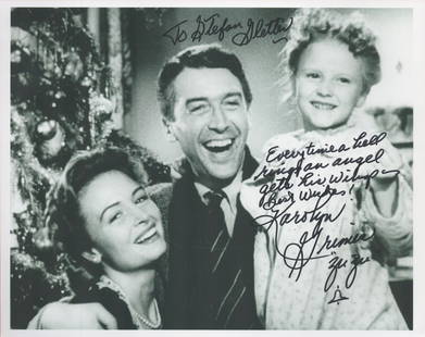 Karolyn Grimes Its A Wonderful Life Autographed Photo Custom Framed Iii