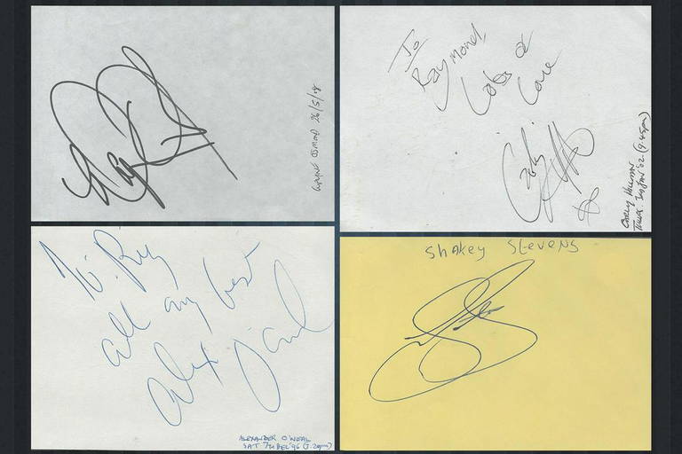 Music Collection Of 11 Signatures On Signed Pages. Signatures Include ...