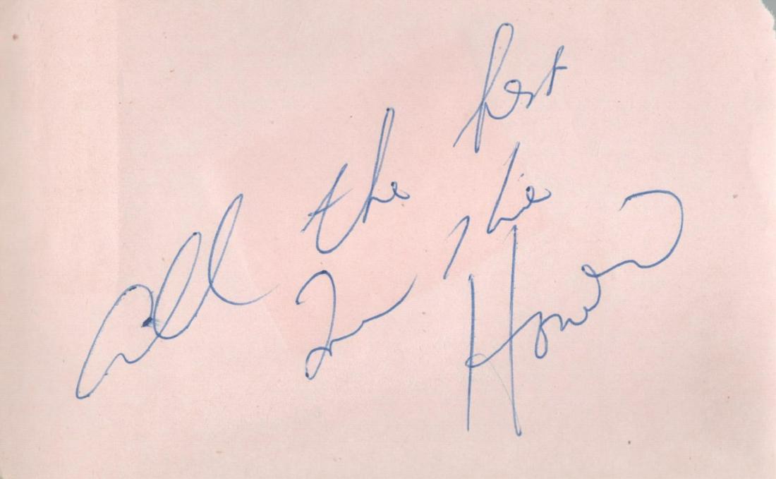 Comedian Frankie Howerd Signed Autograph Album Page. Good Condition ...