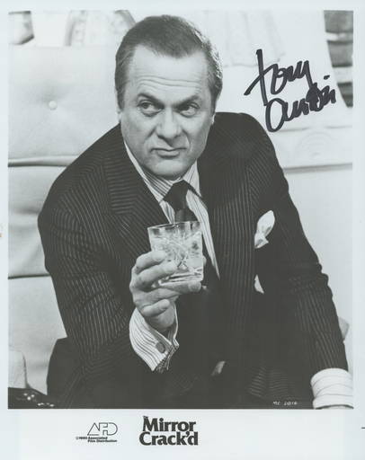 Tony Curtis Signed 10x8 Black And White The Mirror Crackd Photo. Curtis ...