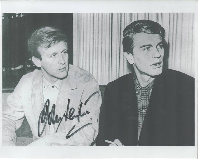 Actor John Leyton Signed 10x8 inch Black and White Photo. Genuine ...