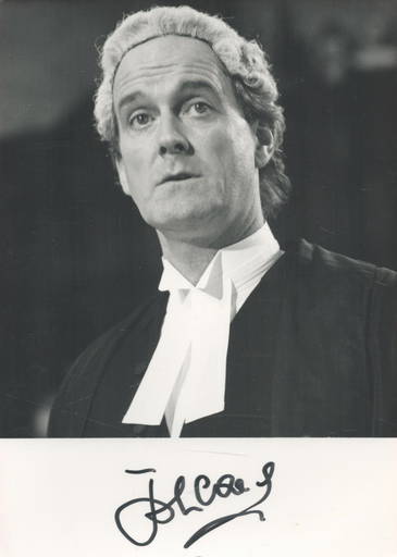 English Actor and Producer John Cleese Signed 7x5 inch Black and White ...