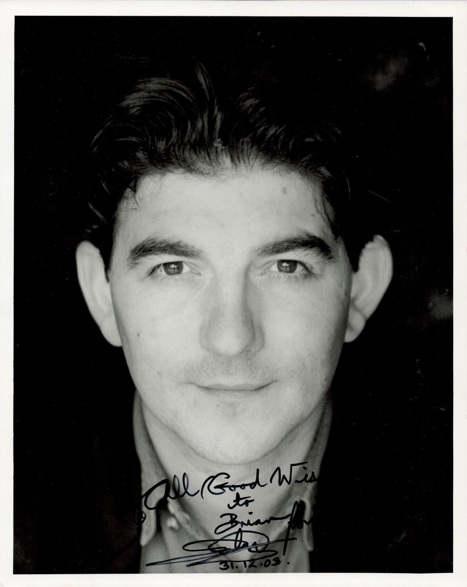 English Actor And Singer John Altman Signed 10x8 Inch Black And White ...