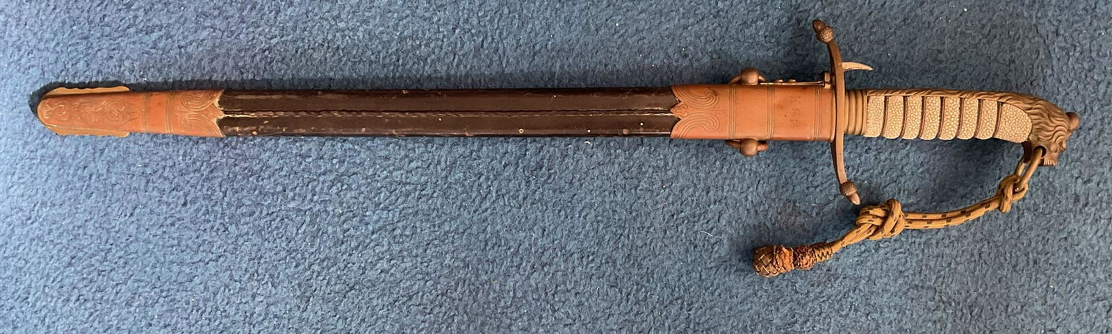 WW2 Original Vintage Commanders Ceremonial Sword in Case. Measures ...