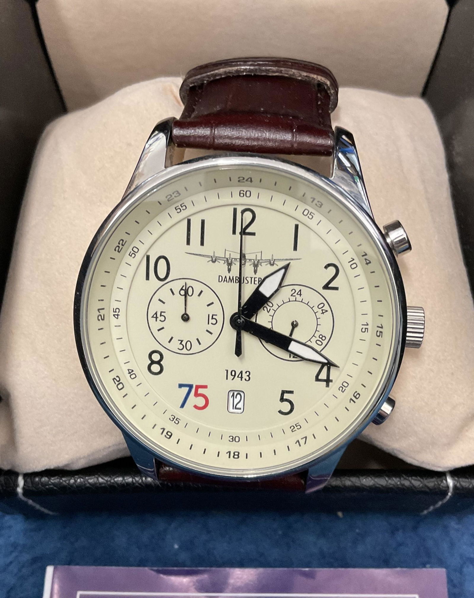 Ww2 Bradford Exchange Dambusters 75th Anniversary Commemorative Watch ...