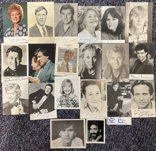 Tv Film And Music Collection Of 20 Autographs On Small Photos ...