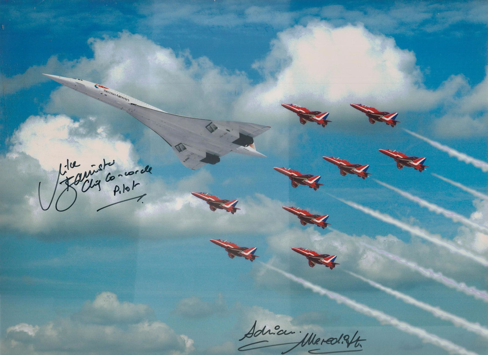 Concorde Capt Mike Bannister And Photographer Adrian Meredith Signed ...