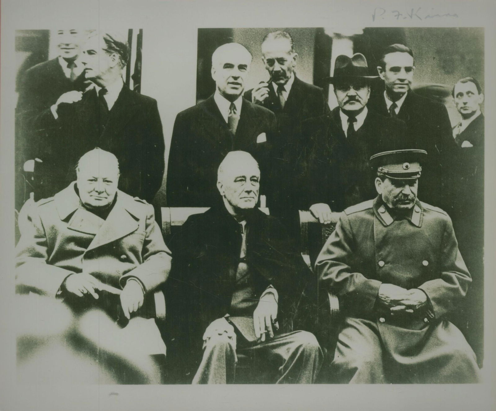 Patrick Kinna Winston Churchills Pps Signed 10 X 8 Inch Yalta ...