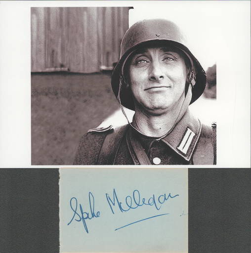 Spike Milligan signature piece featuring a signed page and a 6x4 black ...